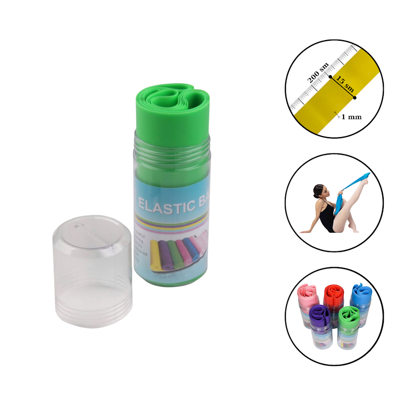 ᐈ Bədii gimnastika üçün elastik lent Ebru Şallı 1642, qutuda, PVC ...