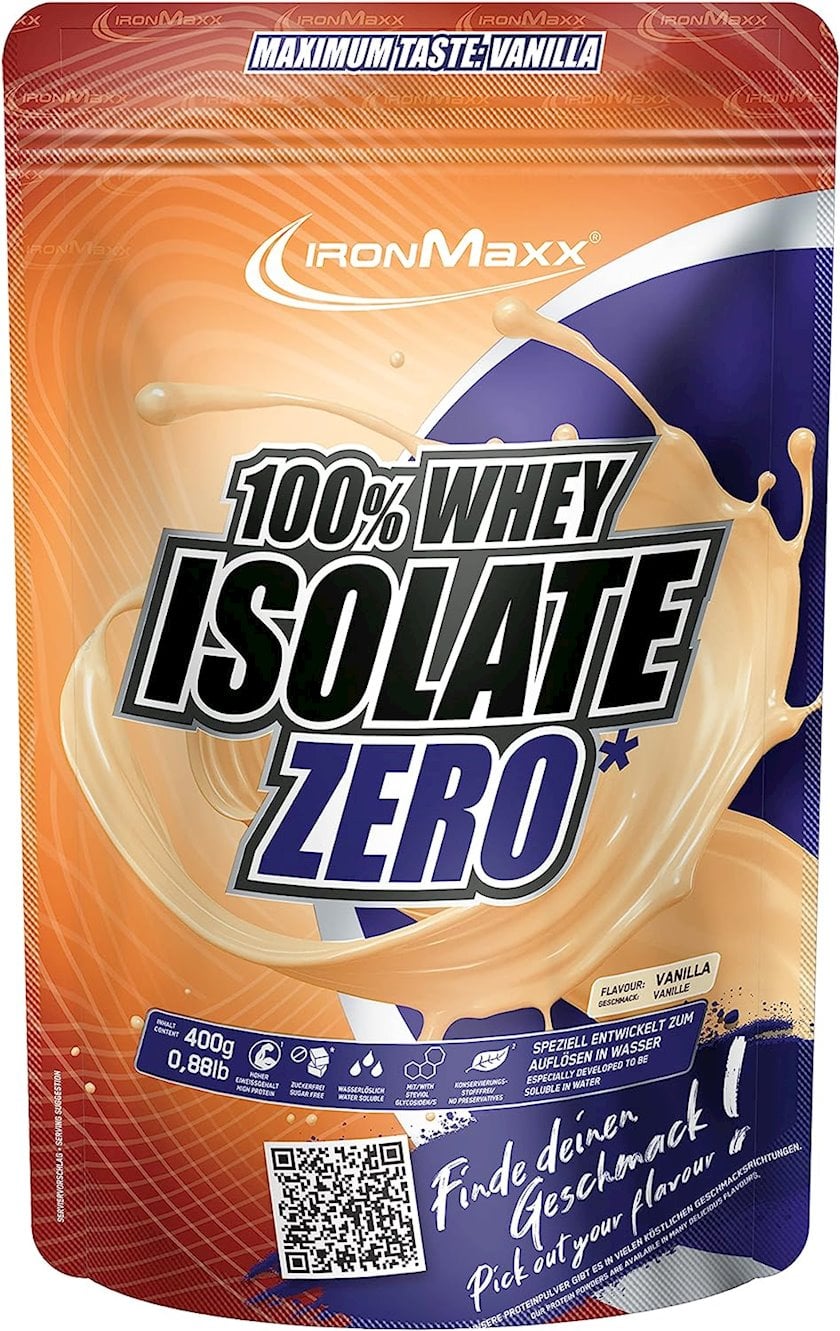 ᐈ Protein Ironmaxx 100% Whey Isolate Zero Vanilla, 400q - qiymeti və ...