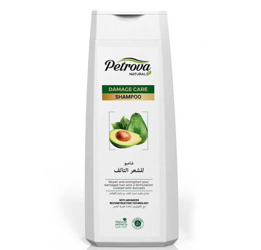 Şampun Petrova Naturals Damage Care, avokado ekstraktı ilə, 400 ml ...