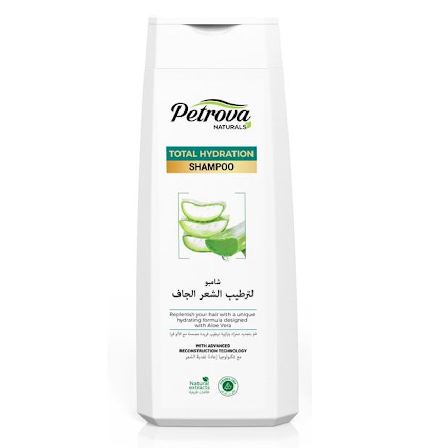 Şampun Petrova Naturals Total Hydration, aloe vera ilə, 400 ml ...