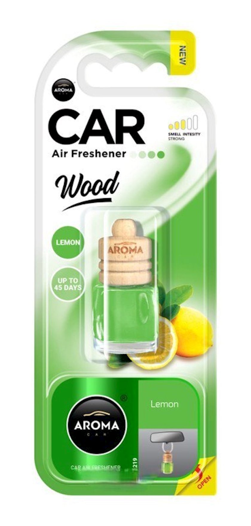 Avtomobil üçün ətirləndirici Aroma Car Wood Aromatizer Lemon, 6 ml ...