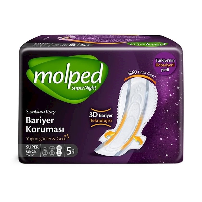 Прокладки Molped SuperNight 5 шт. - купить в Баку. Цена, обзор, отзывы ...