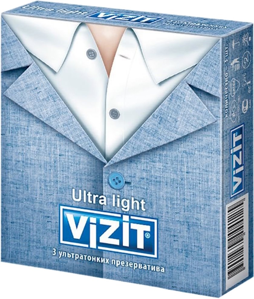 Prezervativlər Vizit Ultra light 3 əd - Qiymeti, Bakıda almaq. Satışı ...