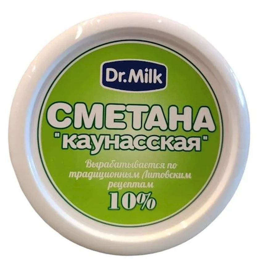 Сметана Каунасская Dr.Milk 10 %, 200 г - купить в Баку. Цена, обзор ...