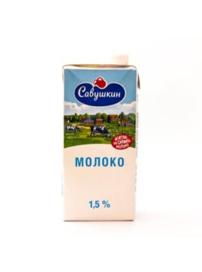 Молоко Савушкин 1.5 %, 1 л 209546 - купить в Баку. Цена, обзор, отзывы ...