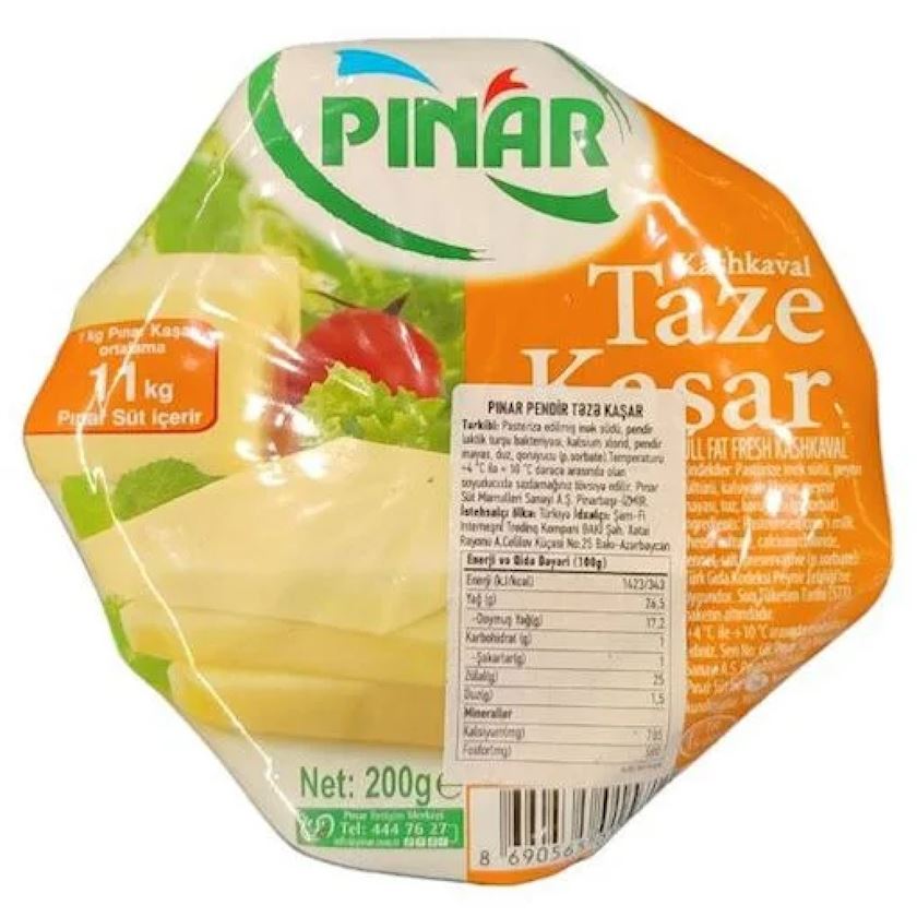 ᐈ Pendir Pınar Taze Kaşar Peyniri, 200 q - qiymeti və satışı | ️ BIRMARKET