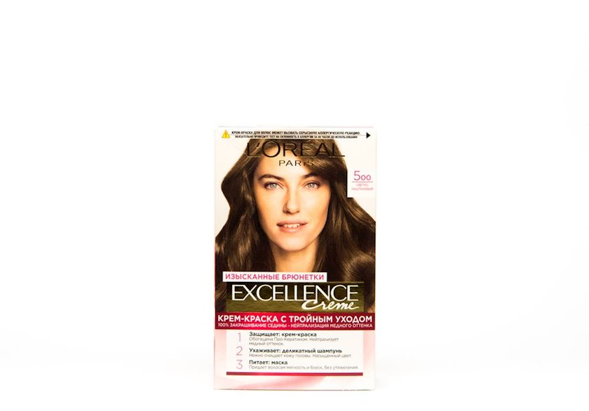 Стойкая краска для волос L'Oréal Paris Excellence Creme оттенок 5.00 ...
