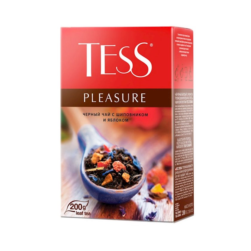 İtburnu və almalı qara çay Tess Pleasure, 200 q, by Dükan - Qiymeti ...