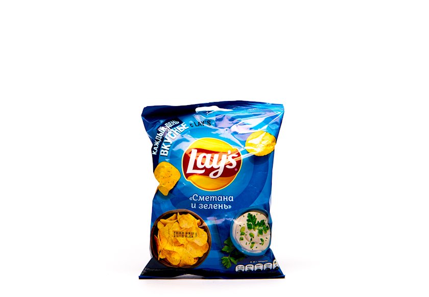 Чипсы Lays Сметана и зелень, 50 г 468586 (4617_4690388107772) - купить ...