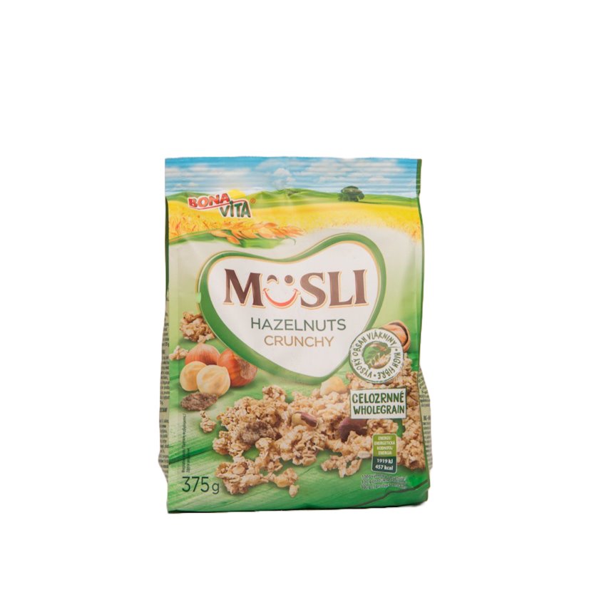 ᐈ Quru səhər yeməyi Bona Vita Musli Hazelnuts Crunch 375 q - qiymeti və ...