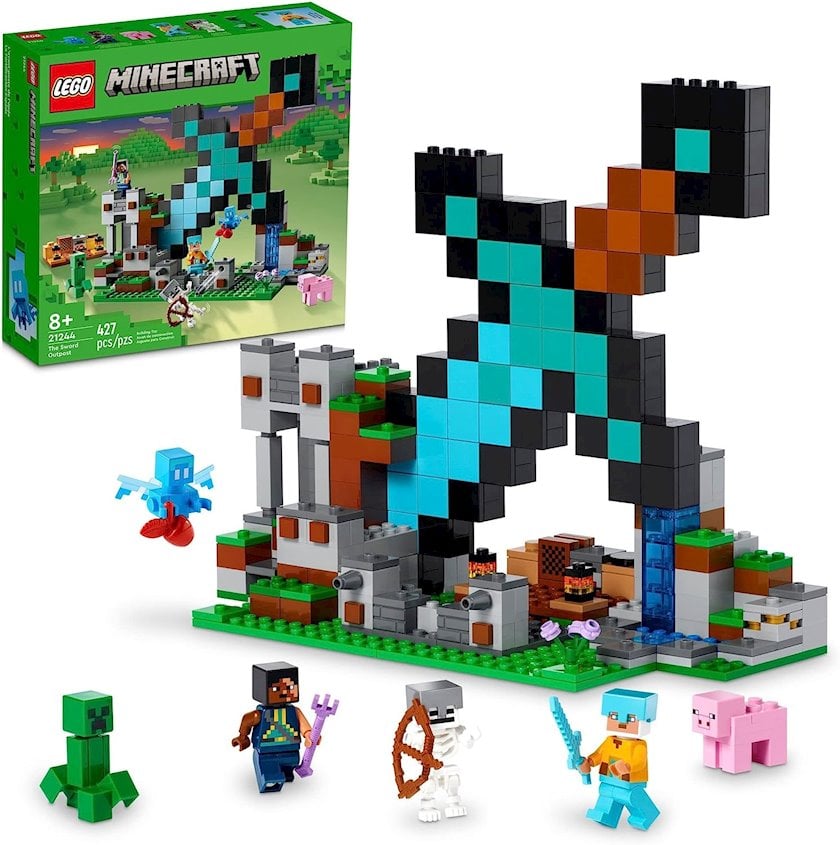 ᐈ Konstruktor Lego Minecraft The Sword Outpost 21244, 8+ yaş, 427 hissə ...