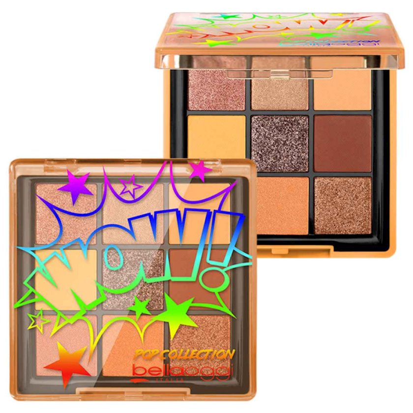 Göz kölgələri palitrası Bellaoggi Pop Collection 04 Wow! Orange ...