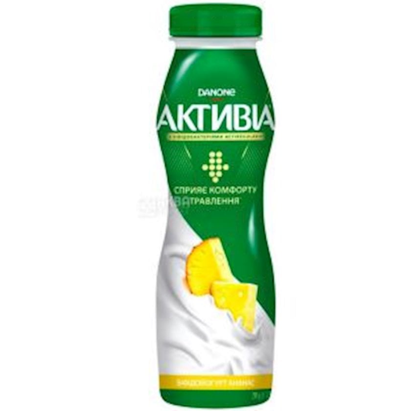 Йогурт питьевой Активиа Ананас 290 г - купить в Баку. Цена, обзор ...