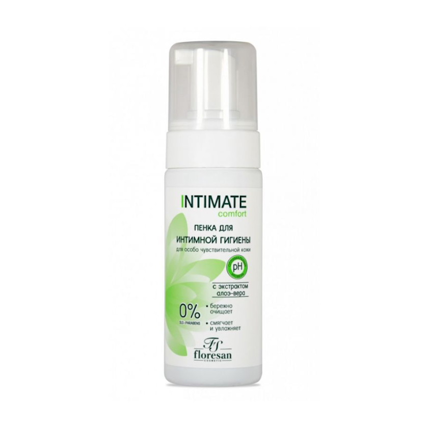 İntim zonası üçün köpük Floresan Cosmetic dəmrovotu və aloe vera ...