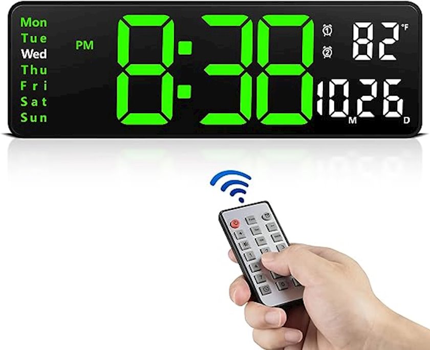 ᐈ Divar elektron saat 6629, plastik, qara - qiymeti və satışı | ️ BIRMARKET