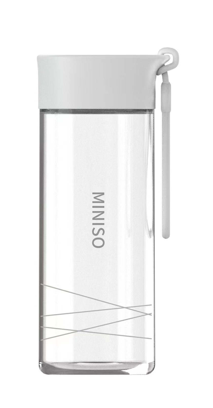 Butulka Miniso High Borosilicate Glass Bottle with Handle Grey 300 ml ...