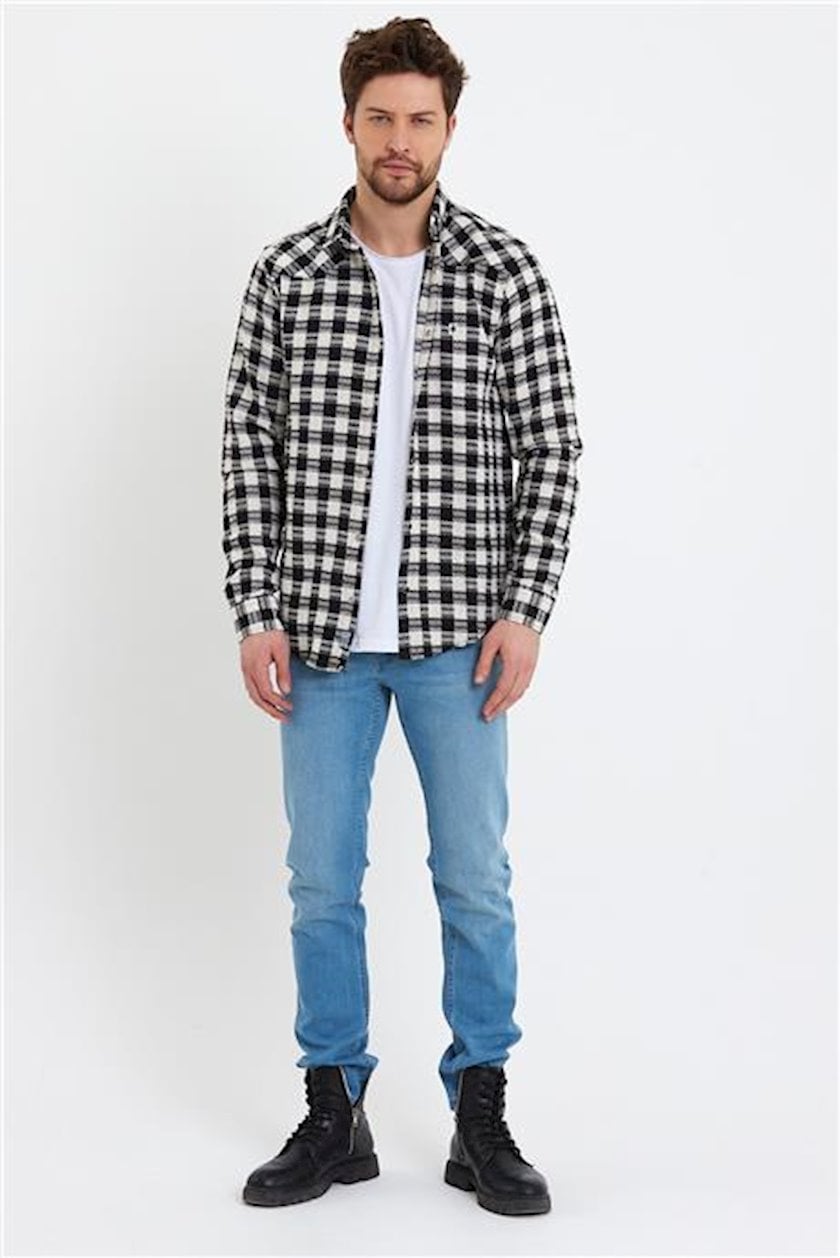 Kişilər üçün uzunqol köynək Moda Arpol 041-21YE4194, rəngbərəng, pambıq ...