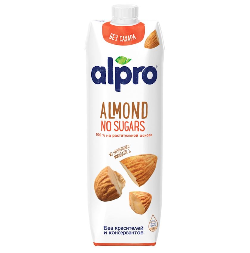 Молоко миндальное без сахара Alpro 1 л - купить в Баку. Цена, обзор ...