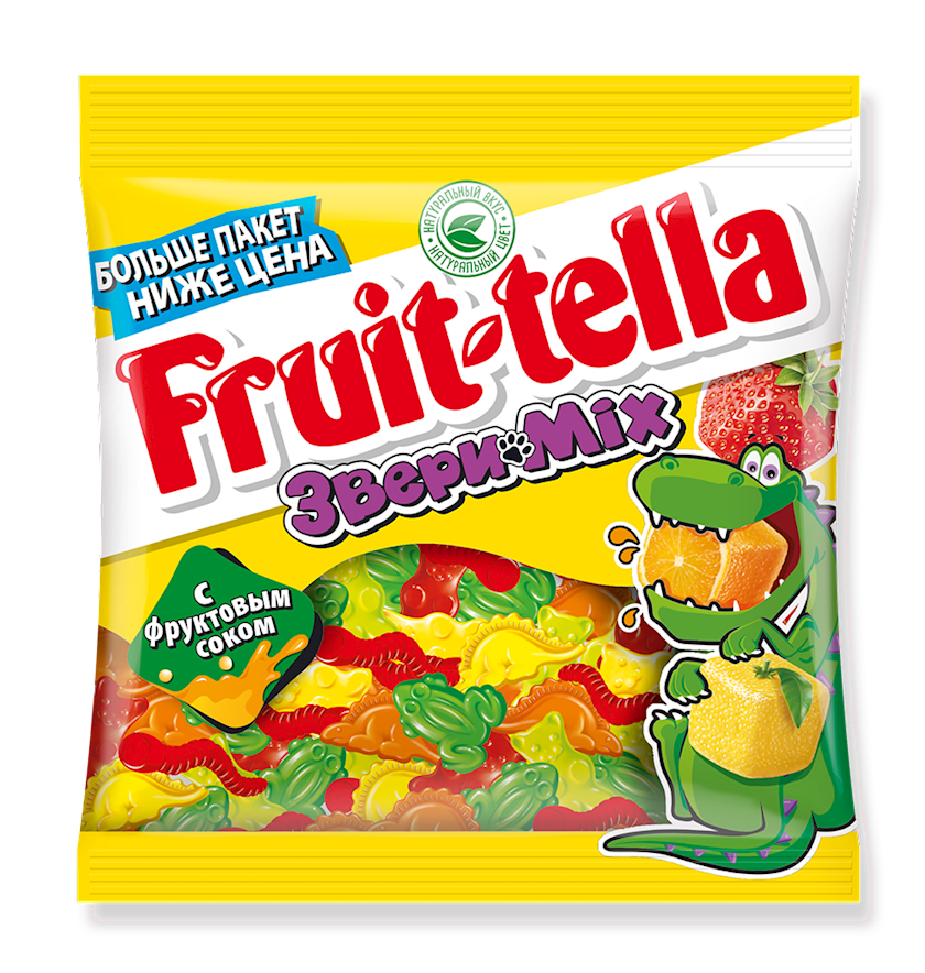 ᐈ Jele konfetlər Fruit-tella Звери Mix, 150 q, by Dükan - qiymeti və satışı | ️ BIRMARKET