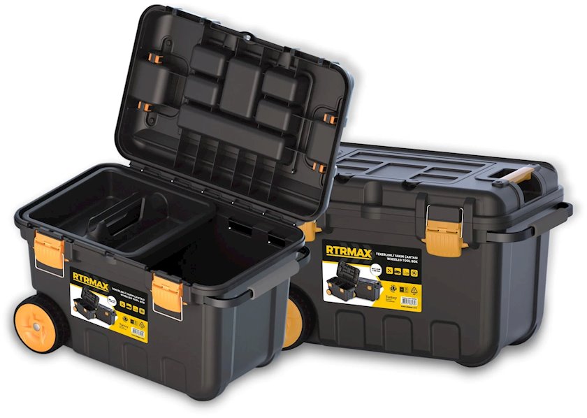 Ящик-тележка Rtrmax RCKP28, 390x415x646 мм, пластик, черный - купить в ...