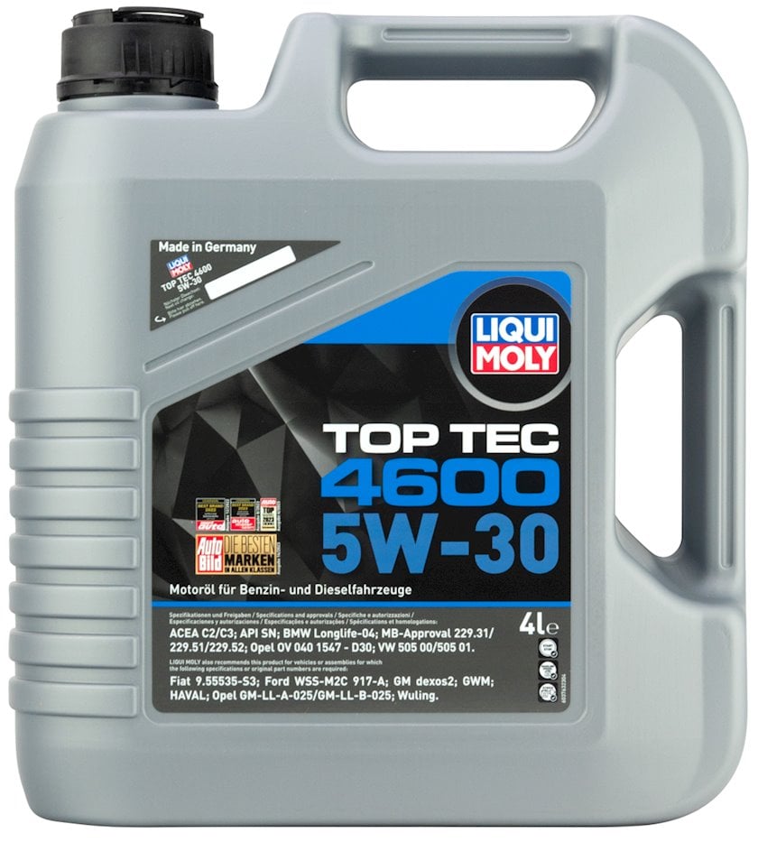 Motor yağı Liqui Moly Top Tec 4600 5W-30, 4 l - Satışı | Mator Yaglari