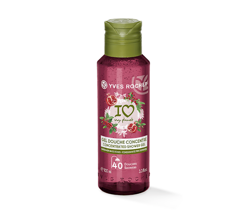 Гель для душа Yves Rocher Pomegranate Pink Berries, 100 мл - купить в ...