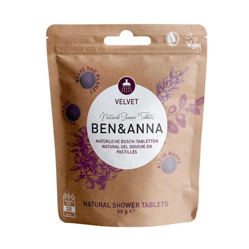 Duş üçün həb Ben & Anna Shower Tablets Velvet 60 q - Qiymeti, Bakıda ...