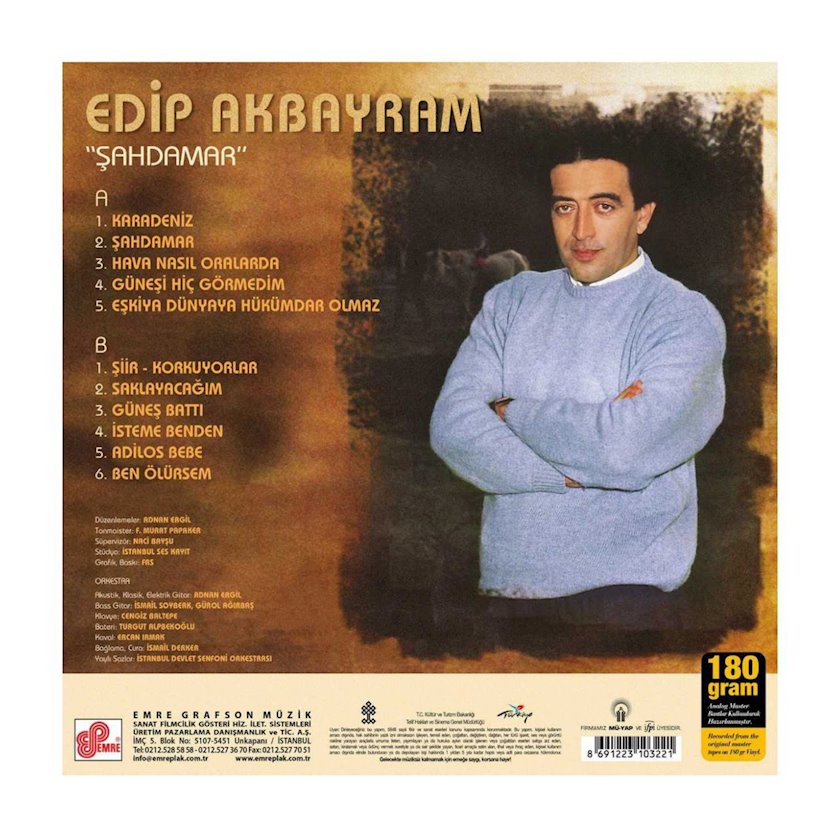 ᐈ Vinil plastin Emre Müzik Edip Akbayaram Şahdamar - qiymeti və satışı ...