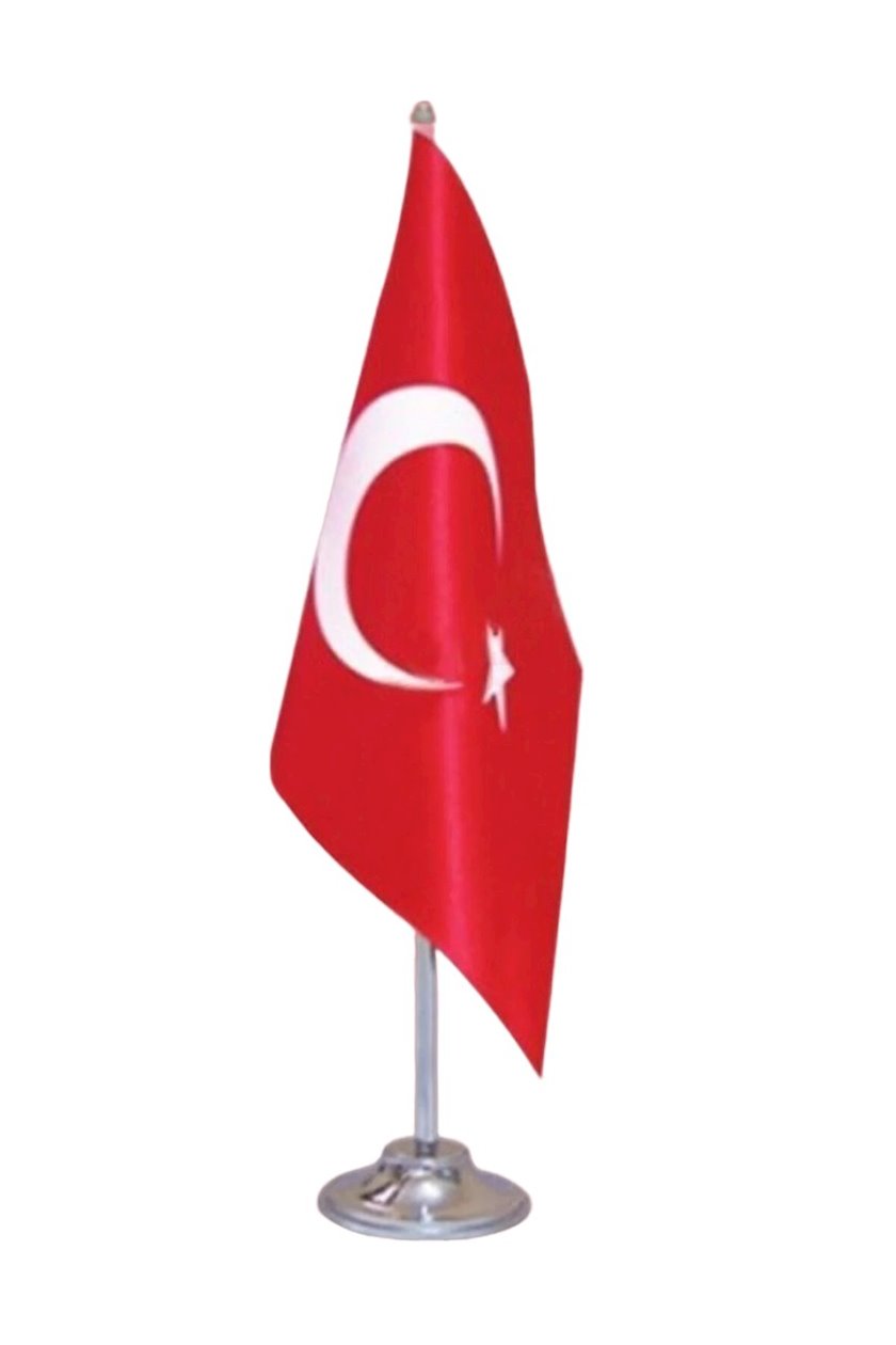ᐈ Türkiyə masaüstü bayraq 0007, 30 sm, xrom - qiymeti və satışı | ️ ...