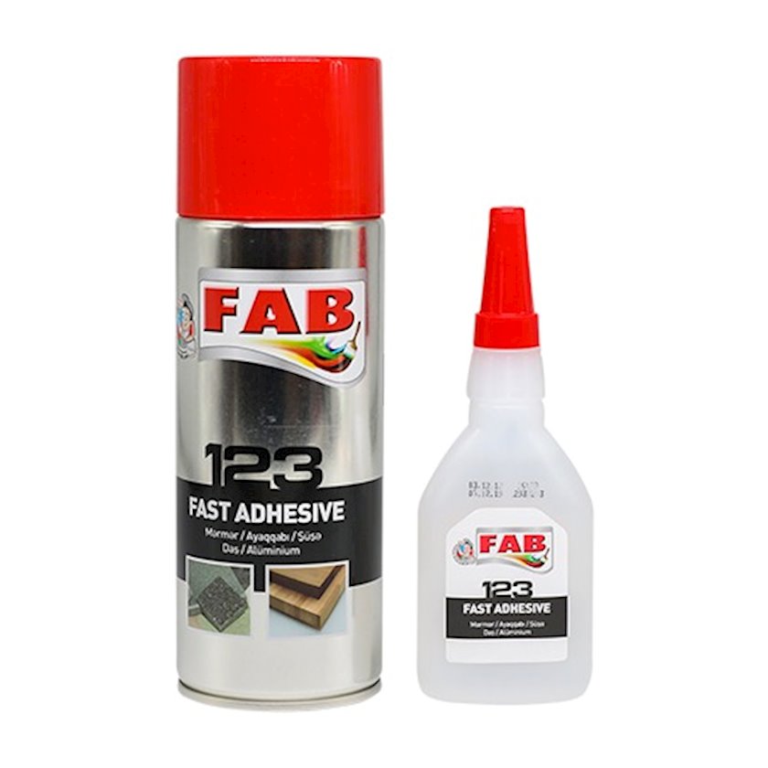ᐈ Yapışqan FAB boya 123 MDF KIT, 400 ml+100 q - qiymeti və satışı | ️ ...