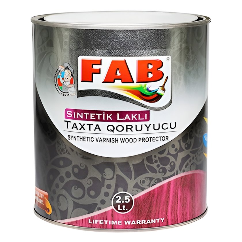 ᐈ Taxta qoruyucu lakı FAB boya, 1102. 2.5 l - qiymeti və satışı | ️ BIRMARKET