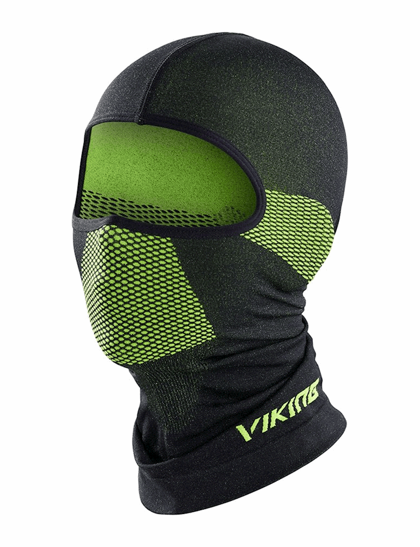 Балаклава для детей Viking Sigurd Multifunctional черная/зеленая ...