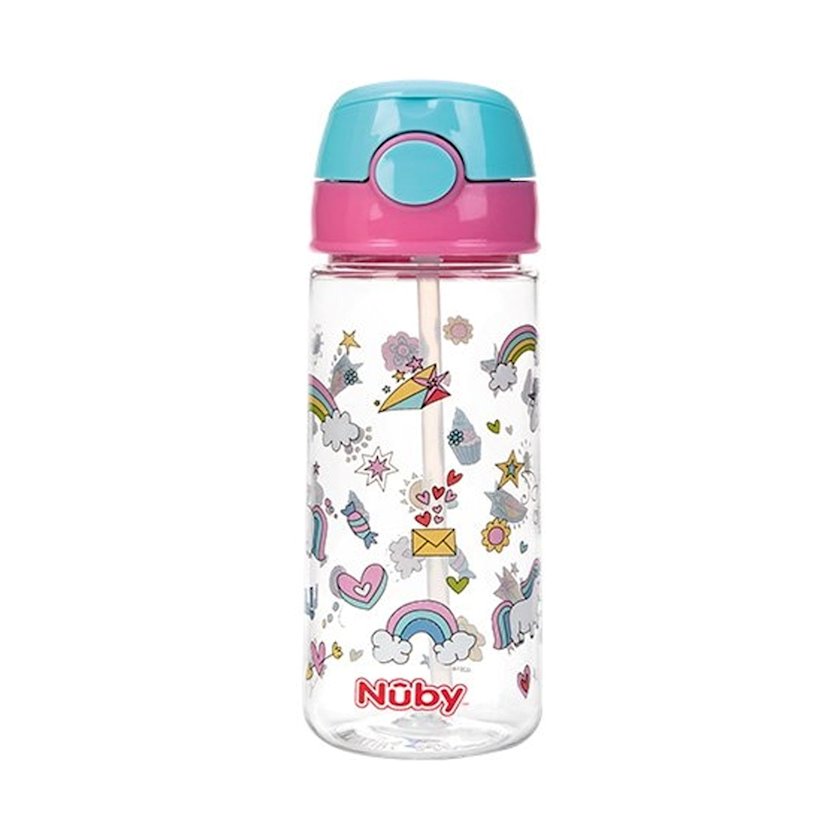 Su qabı Nuby Unicorn, çöp ilə, 540 ml, rəngbərəng - Qiymeti, Bakıda ...