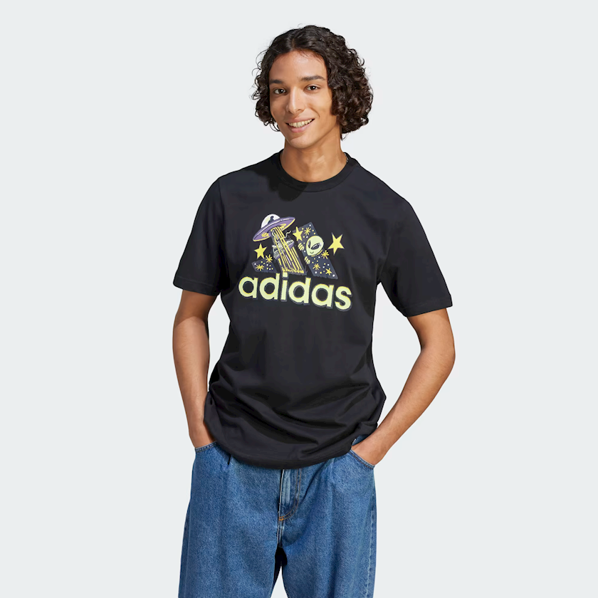 Kişilər üçün futbolka Adidas Sportswear Dream Doodle Fill IL2827, qara ...