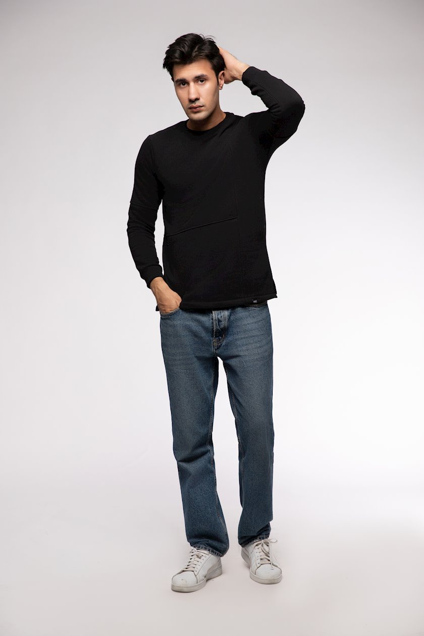 Свитшот мужской Moda Arpol 041-22KÖR320, черный, хлопок, размер XXL ...