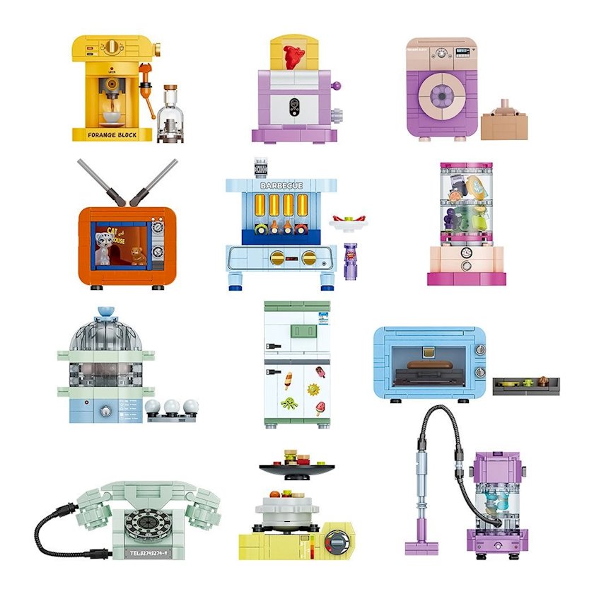 ᐈ Mini məişət texnikası üçün tikinti blokları Miniso Building Blocks ...