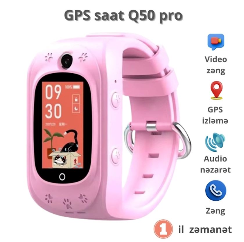 ᐈ Uşaq üçün ağıllı saat Wonlex Q50 Pro Pink - qiymeti və satışı | ️ ...
