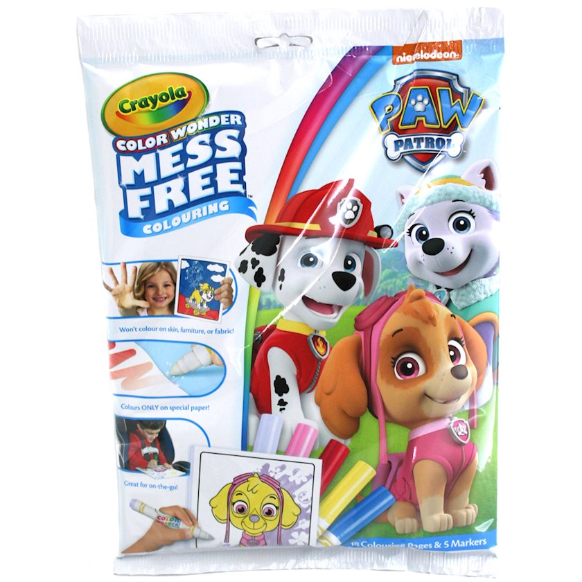 Набор для рисования Crayola Paw Patrol Crayola Color Wonder Mess Free ...