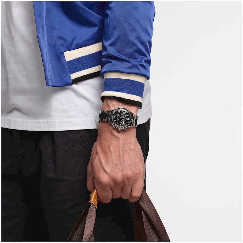 ᐈ Наручные часы Swatch Irony YVS441GC Серебристый/Черный - купить по ...