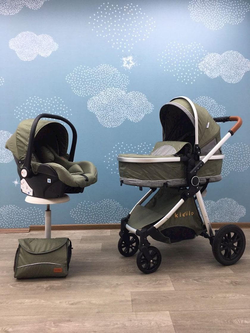 ᐈ Uşaq arabası 3in1 Kidilo V91C3, yaşıl - qiymeti və satışı | ️ BIRMARKET