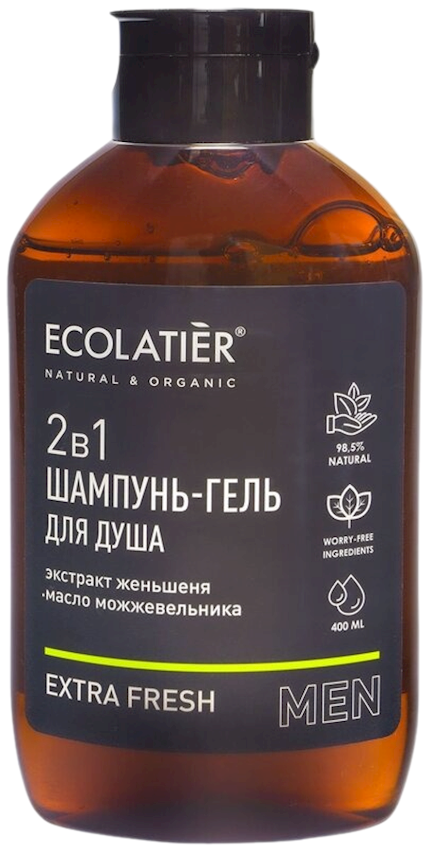ᐈ Gel-şampun Ecolatier Men Extra Fresh 2-1-də, 400 ml - qiymeti və satışı | ️ BIRMARKET