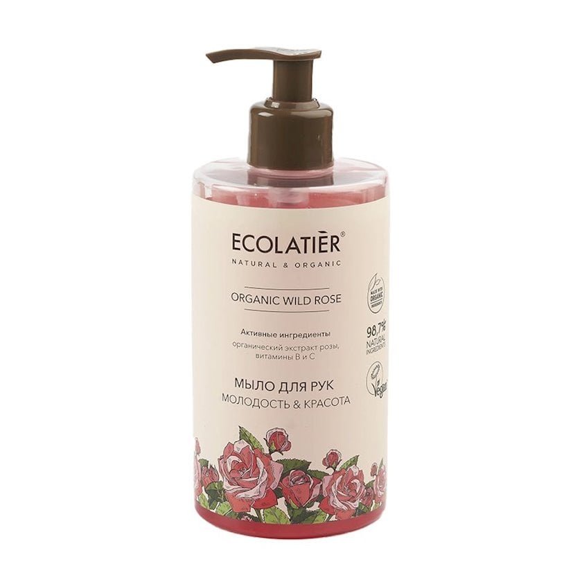 Əllər üçün maye sabun Ecolatier Organic Wild Rose, 460 ml - Qiymeti ...