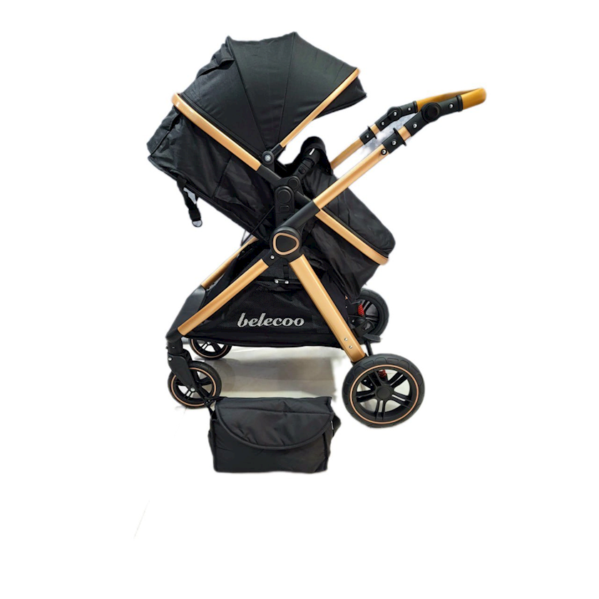 Детская коляска Belecoo X-1D-BLACK, черная - купить в Баку. Цена, обзор ...