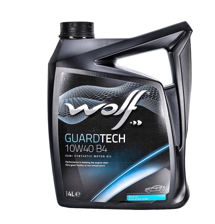 Motor Yağı Wolf Guardtech 10w 40 B4 4 L Satışı Mator Yaglari