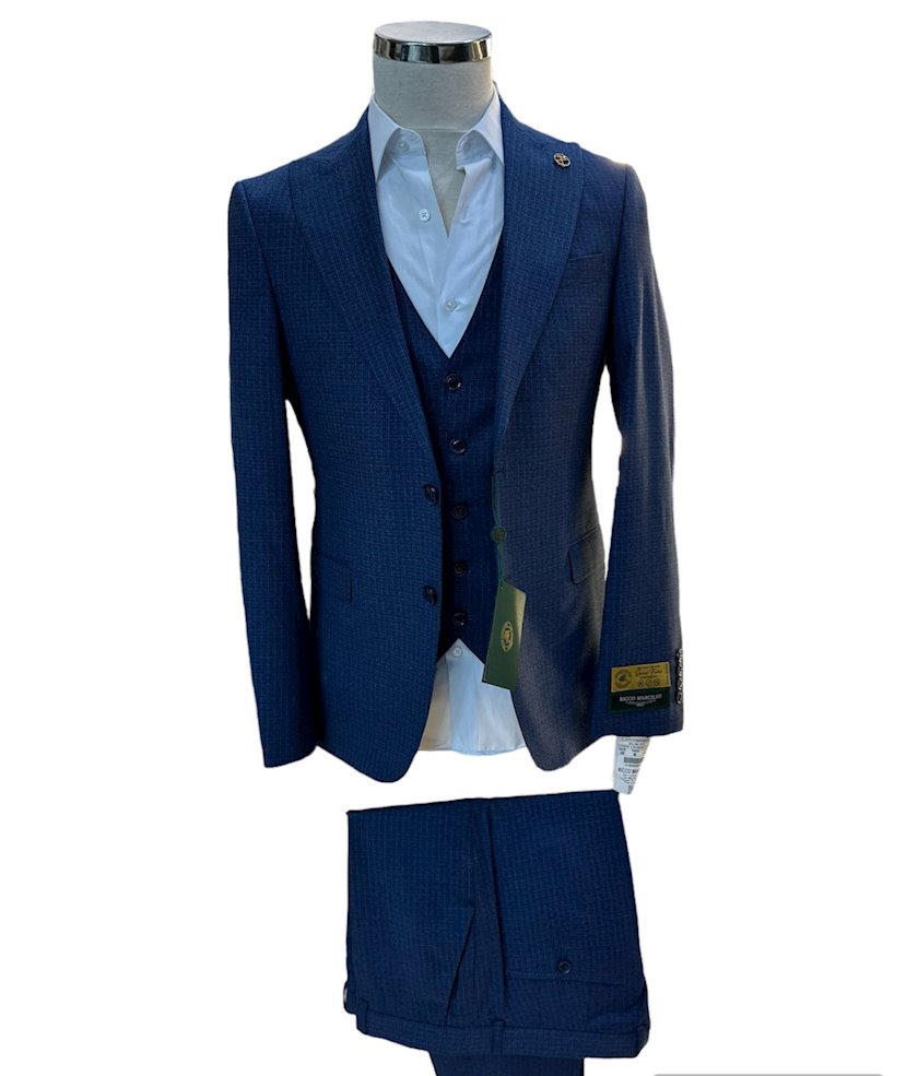 ᐈ Kişilər üçün dəst Ricco Marcilyo 9035-1, göy, yun/viskoz/laykra, ölçü ...