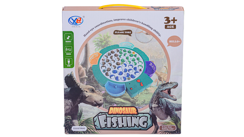 ᐈ Развивающая электрическая музыкальная игра Рыбалка Dinosaur Fishing ...