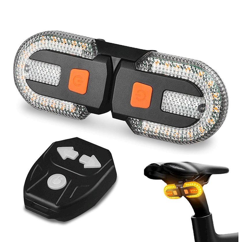 Велосипедный фонарь задний FY-1825, Led, пластик, черный - купить в ...