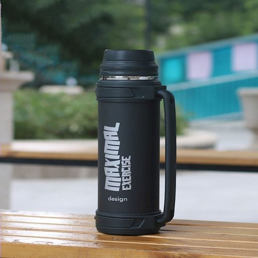 ᐈ Termos UU8İ, 1600 ml, paslanmayan polad, qara - qiymeti və satışı | ️ BIRMARKET