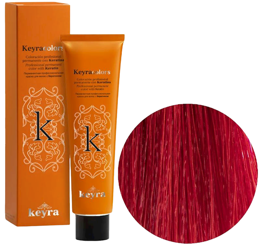 ᐈ Permanent saç krem-boyası Keyra Cosmetics Colors 7.66 Intense Red ...