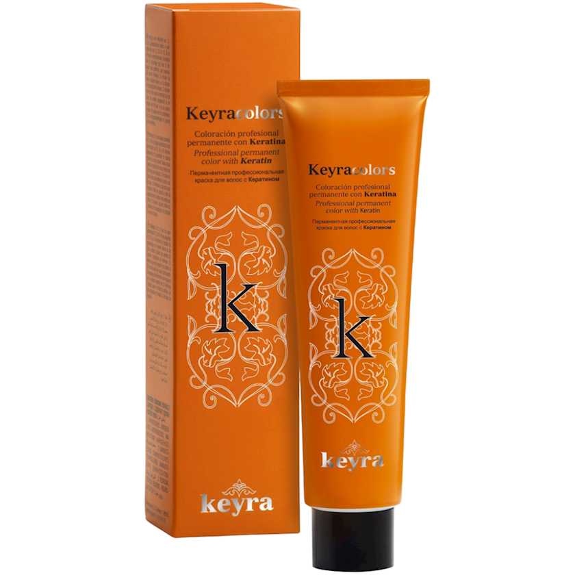 ᐈ Перманентная крем краска для волос Keyra Cosmetics Colors 4 25 Violet Chestnut Mahogany 100 мл